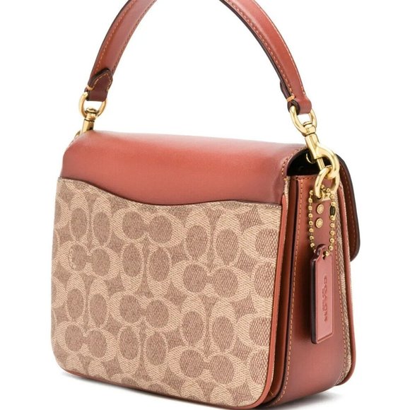 Coach | Bags | Coach Cassie 9 Signaturetan Rust Crossbody Canvas Bag ...